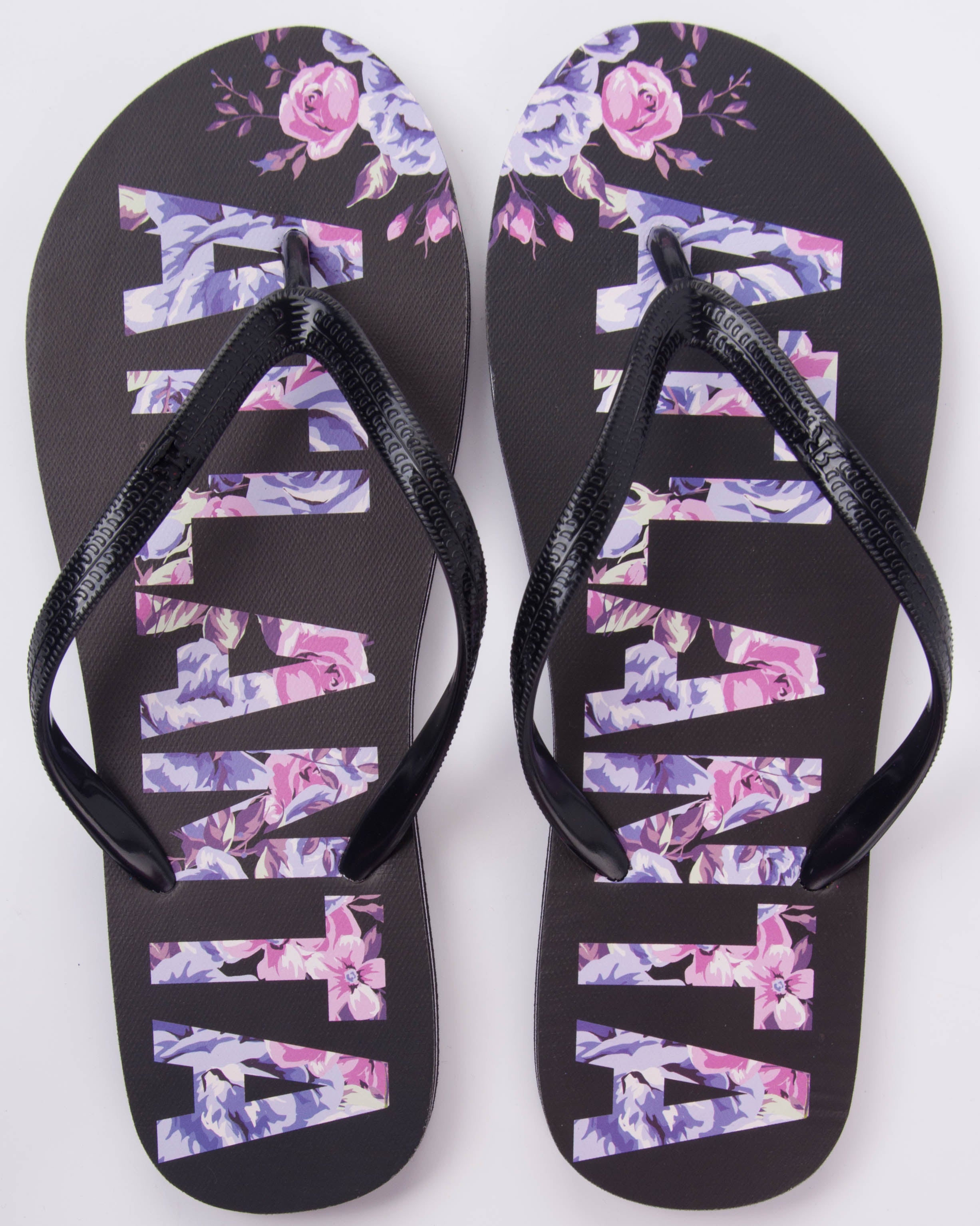 Women's Black Flip Flop- Atlanta – robinruthstore.com